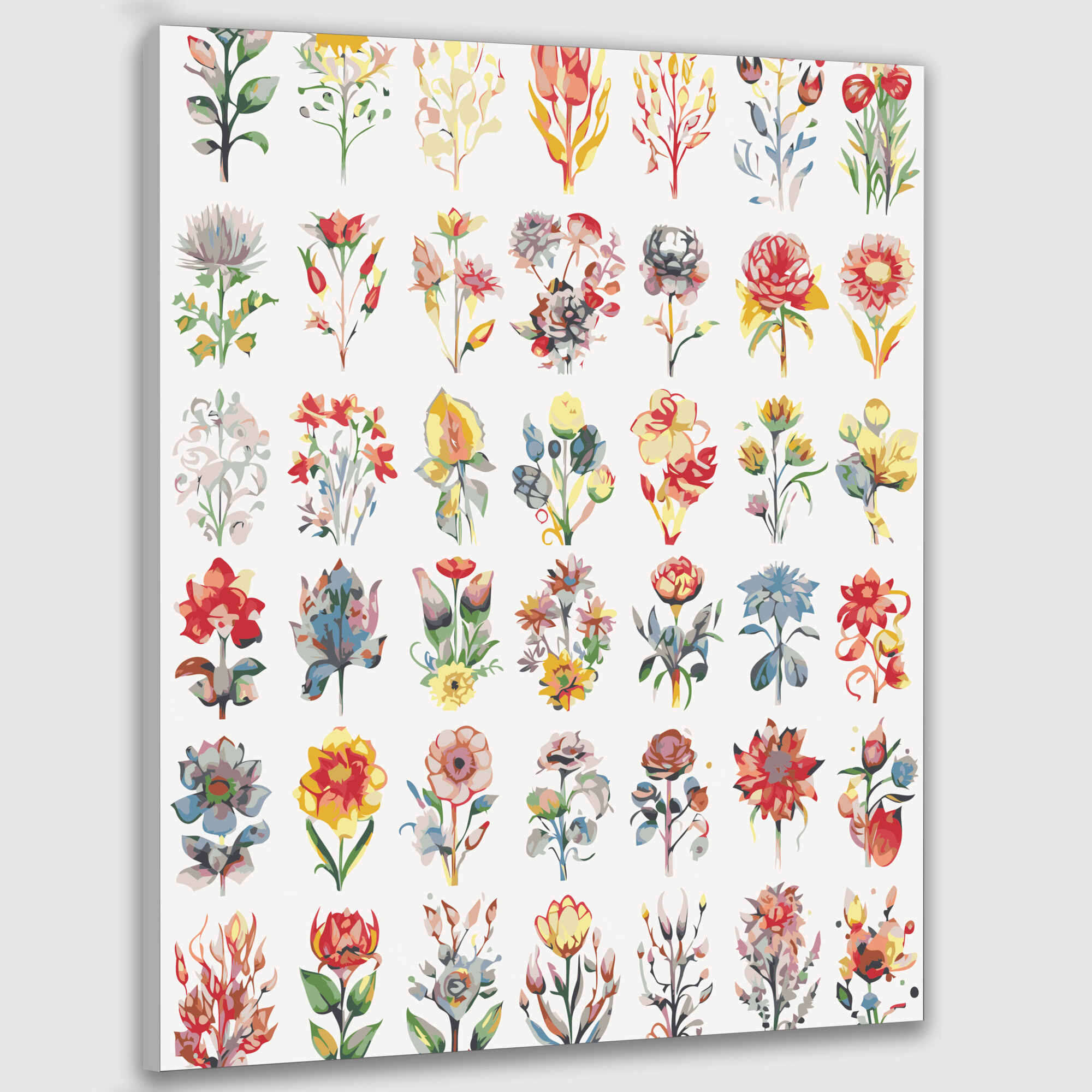 Картина по номерам 40x50 см, акварель, дизайн ногтей, уникальный, замысловатый, цвета, яркие, органичное сочетание