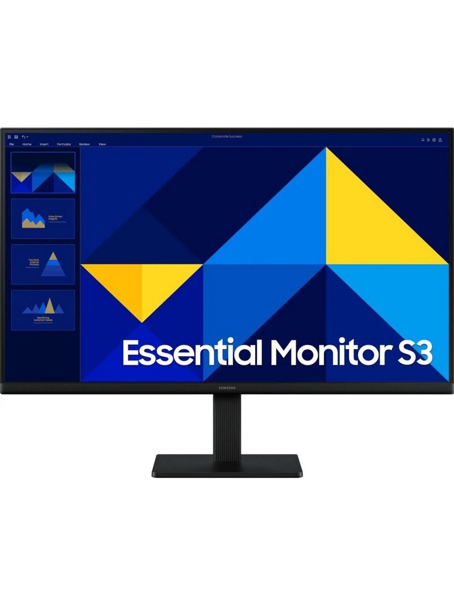 Монитор 27" SAMSUNG S27D300GAI black (IPS, 1920x1080, 178°/178°, 250cd/m2, 1000:1, 5ms, 100Hz, VGA, HDMI) (LS27D300GAIXCI)