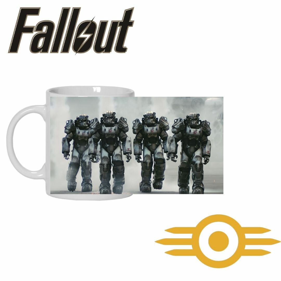 Кружка керамическая с принтом "Fallout", Фоллаут