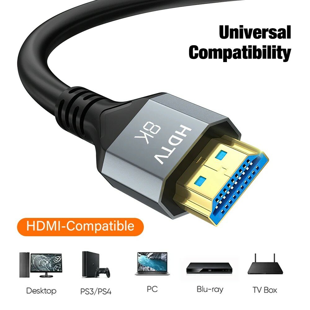 HDMI 2.1 кабель 8K. 1,5 метра