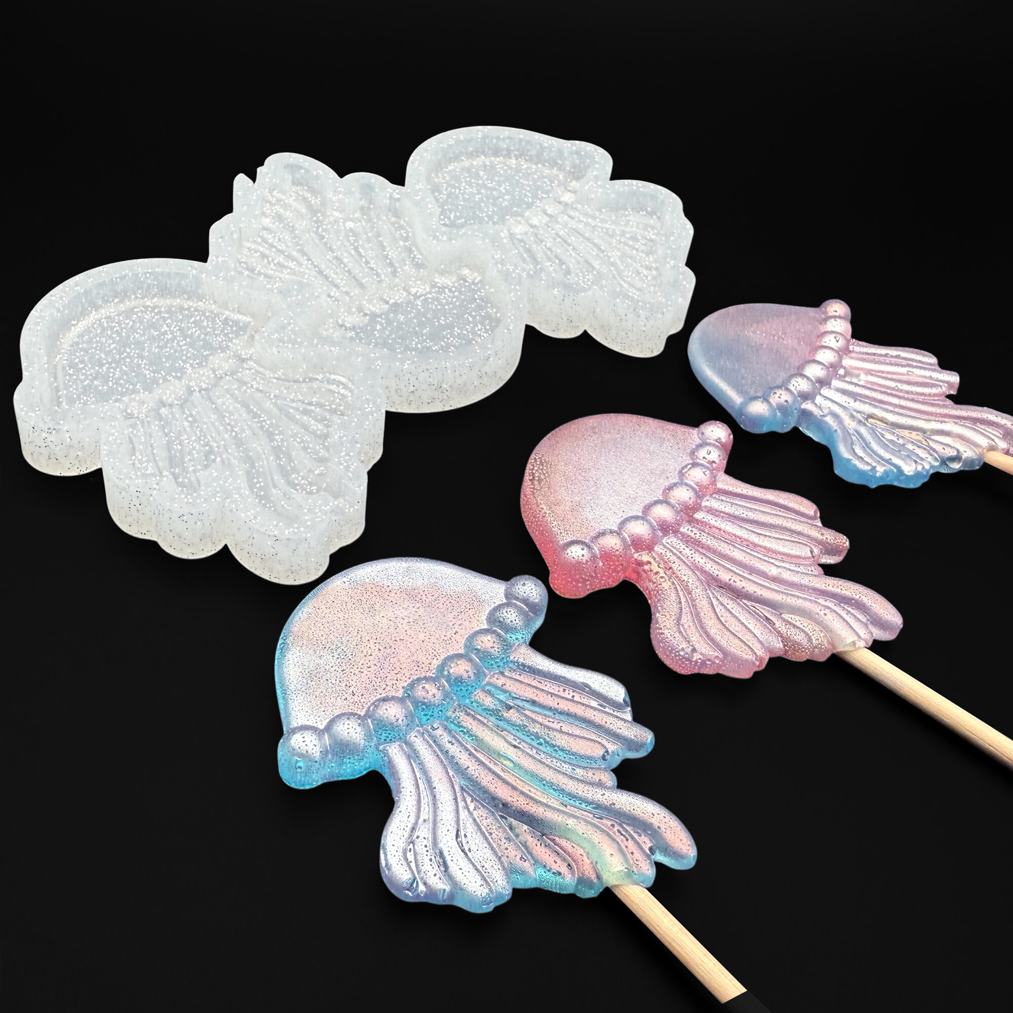 Силиконовая форма молд для леденцов и шоколада Медуза