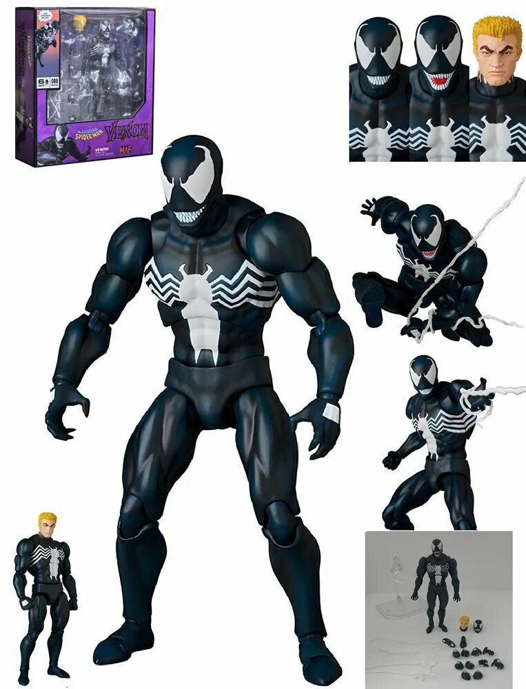 Фигурка Человек Паук Веном, Эдди / Spider Man Venom (16см) Mafex 088