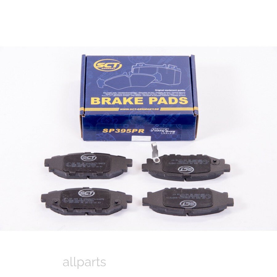 SCT GERMANY SP395 колод. торм. перед. SUBARU XV 12-/OUTBACK/FORESTER/IMPREZA 09-/LEGACY IV/V 03-/09-