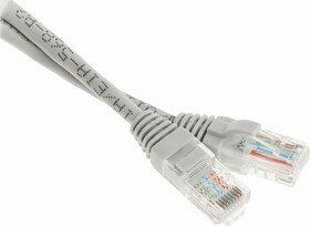 Патч-корд Premier 5-970 0.5 UTP 4 пары cat.5E CCA molded 0.5м серый RJ-45 (m)-RJ-45 (m)