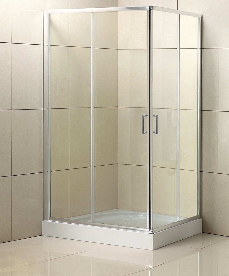 Душевой уголок BelBagno UNO 195-AH-2 100x90 прозрачный/хром