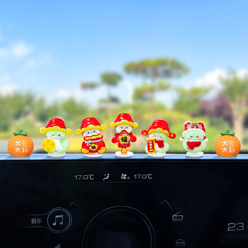 Адвент-календарь "Золотая змея 2025", украшение для автомобиля, 5 благословений