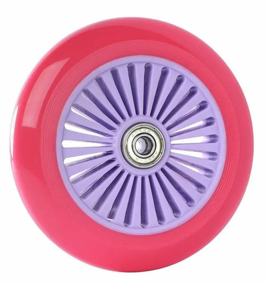 Колесо для самоката Comiron "Wheel 125 мм. PU + Abec-7" - Pink