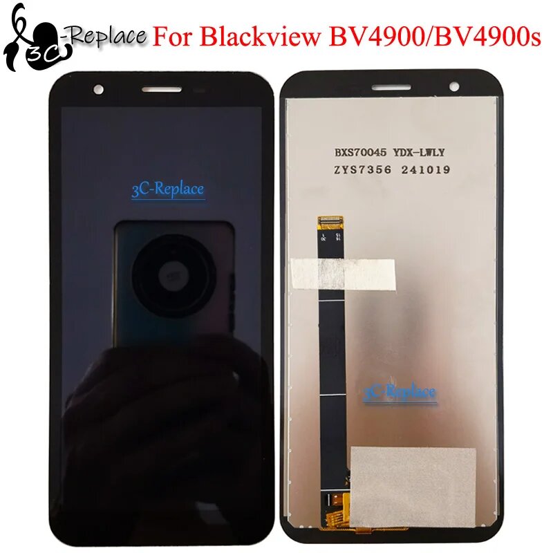 Черный 5,7-дюймовый ЖК-дисплей для Blackview BV4900 Blackview BV4900s, сменная панель дигитайзера сенсорного экрана в сборе