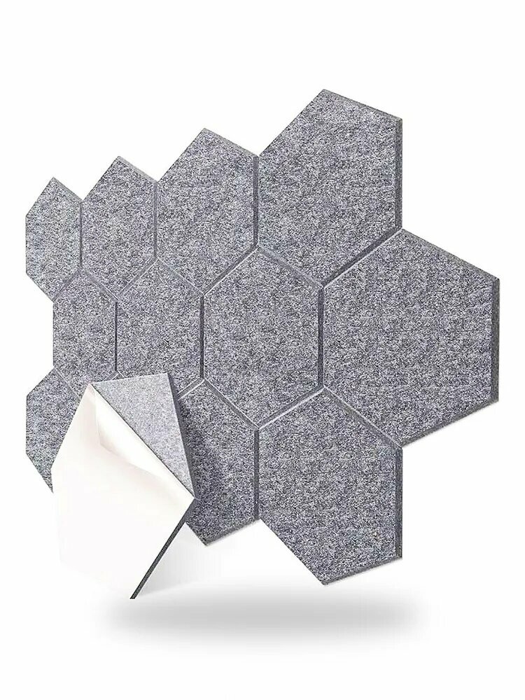 Акустическая панель 30x26x0.9 см, 12 шт, коэффициент поглощения 0.8