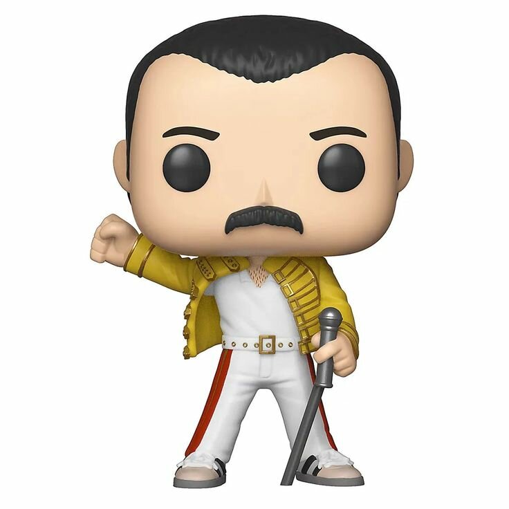 В желтой куртке (96 Freddie Mercury) Фигурка Funko POP! Rocks: Queen Фредди Меркьюри (без коробки)