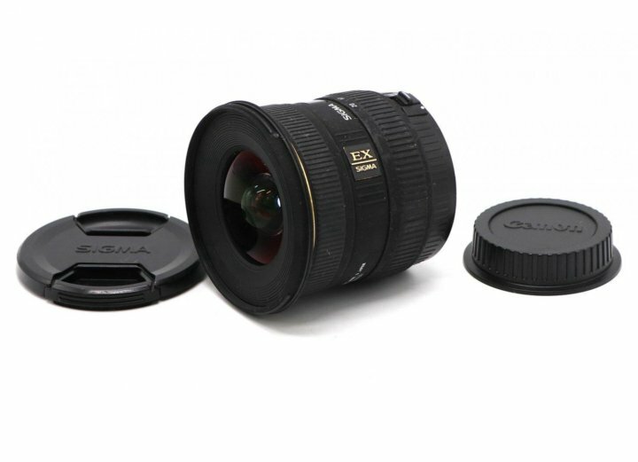 Объектив Sigma 10-20mm, Canon EF-S, автофокус, широкоугольный, переменное фокусное расстояние