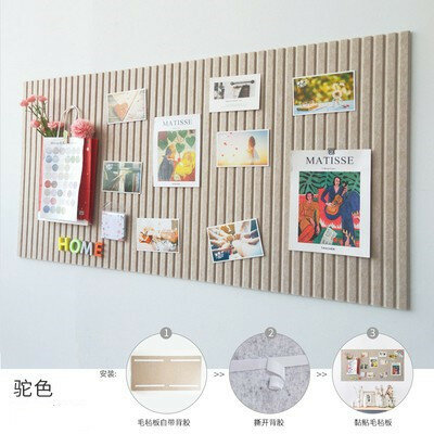 MINISO Доска для заметок на стену из войлока, мудборд на стену, НЕ пробковая доска для фото 60*120cm
