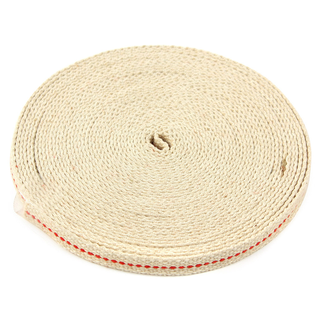 Фитиль для керосинового фонаря Домашняя Мода хлопчатобумажный, шириной 1 см, рулон 10 м (225-DX)