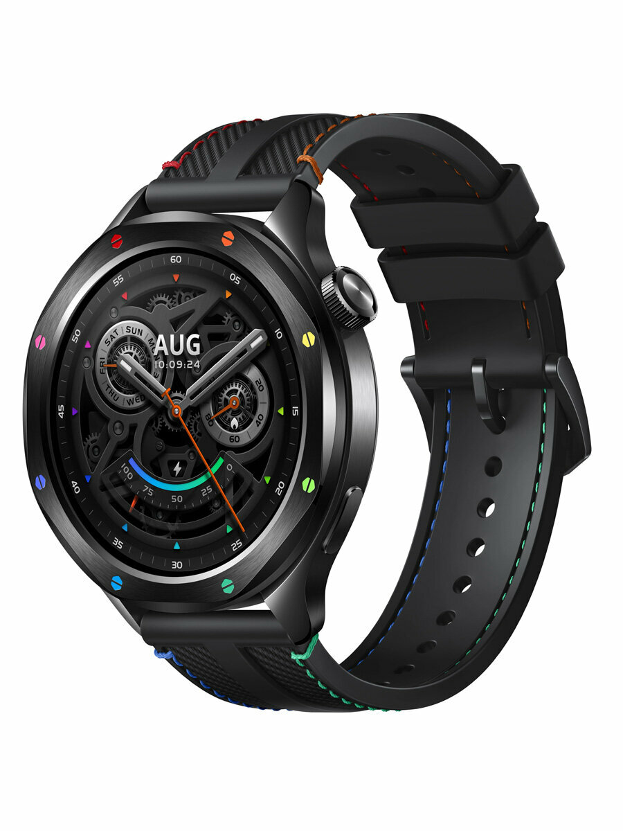 Часы Mi Mijia Watch S4 (M2425W1) Rainbow, AMOLED-дисплей, влагозащита, защита от ударов, черный