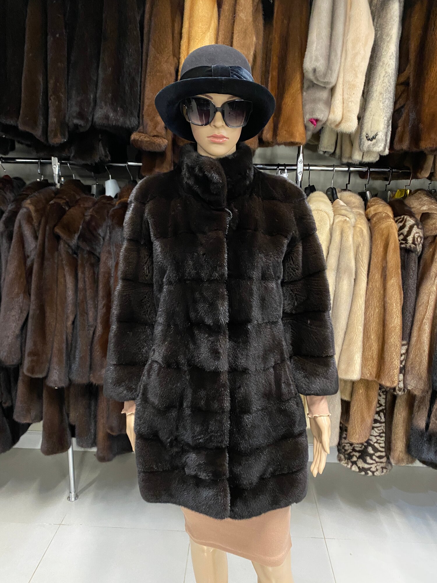 Полушубок. Америка. Шуба. Норка натуральная 42-44 р.