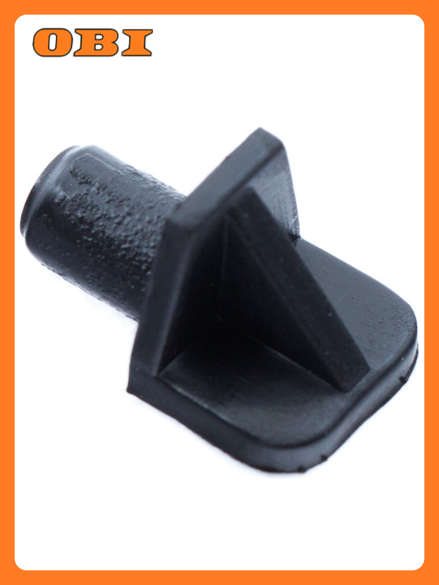 Держатель для полки европартнер Element черный 9х17х17 мм 16 шт