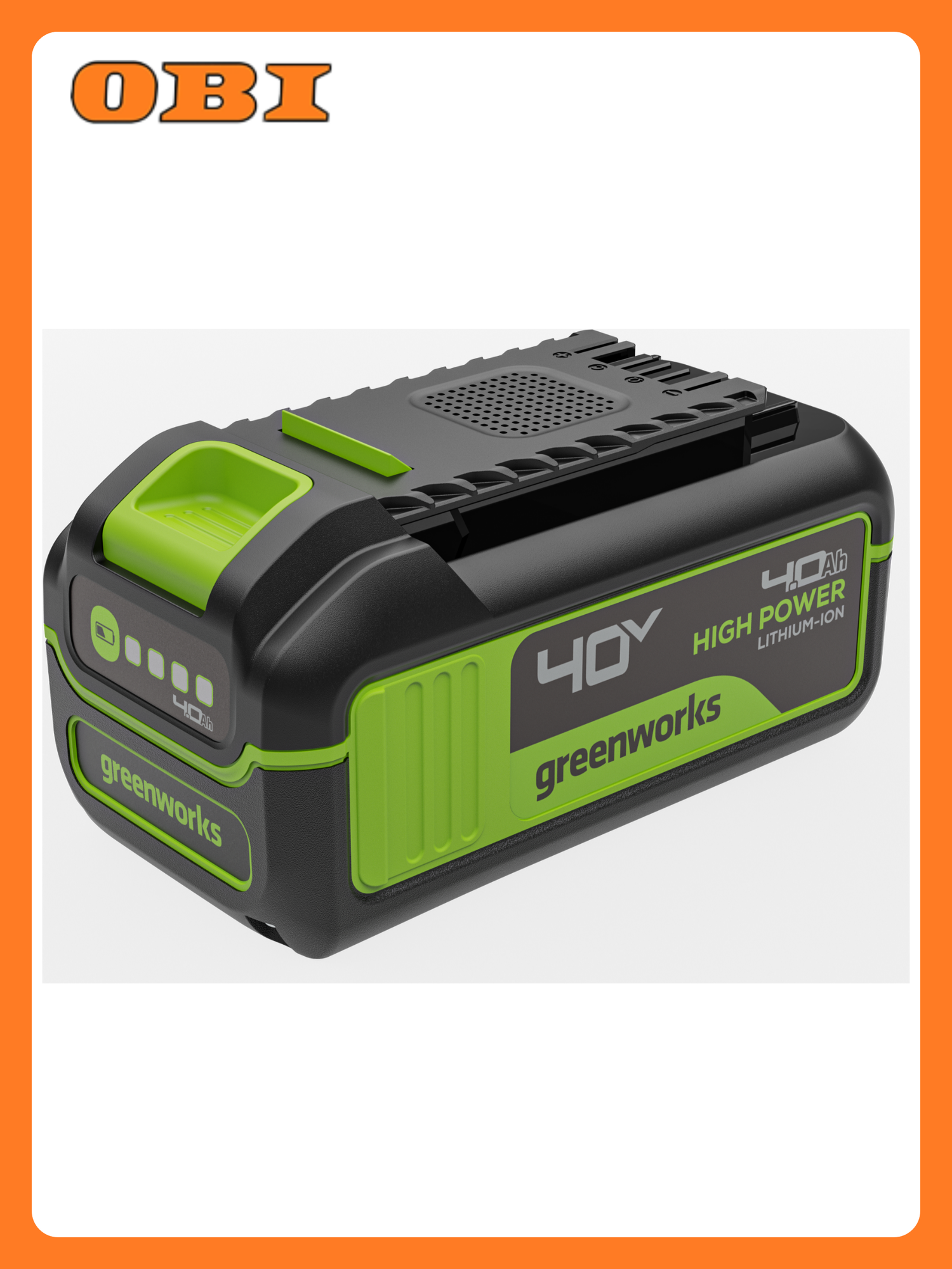 Батарея аккумуляторная GREENWORKS High Power G40HP4 2958507 40В 4Ач