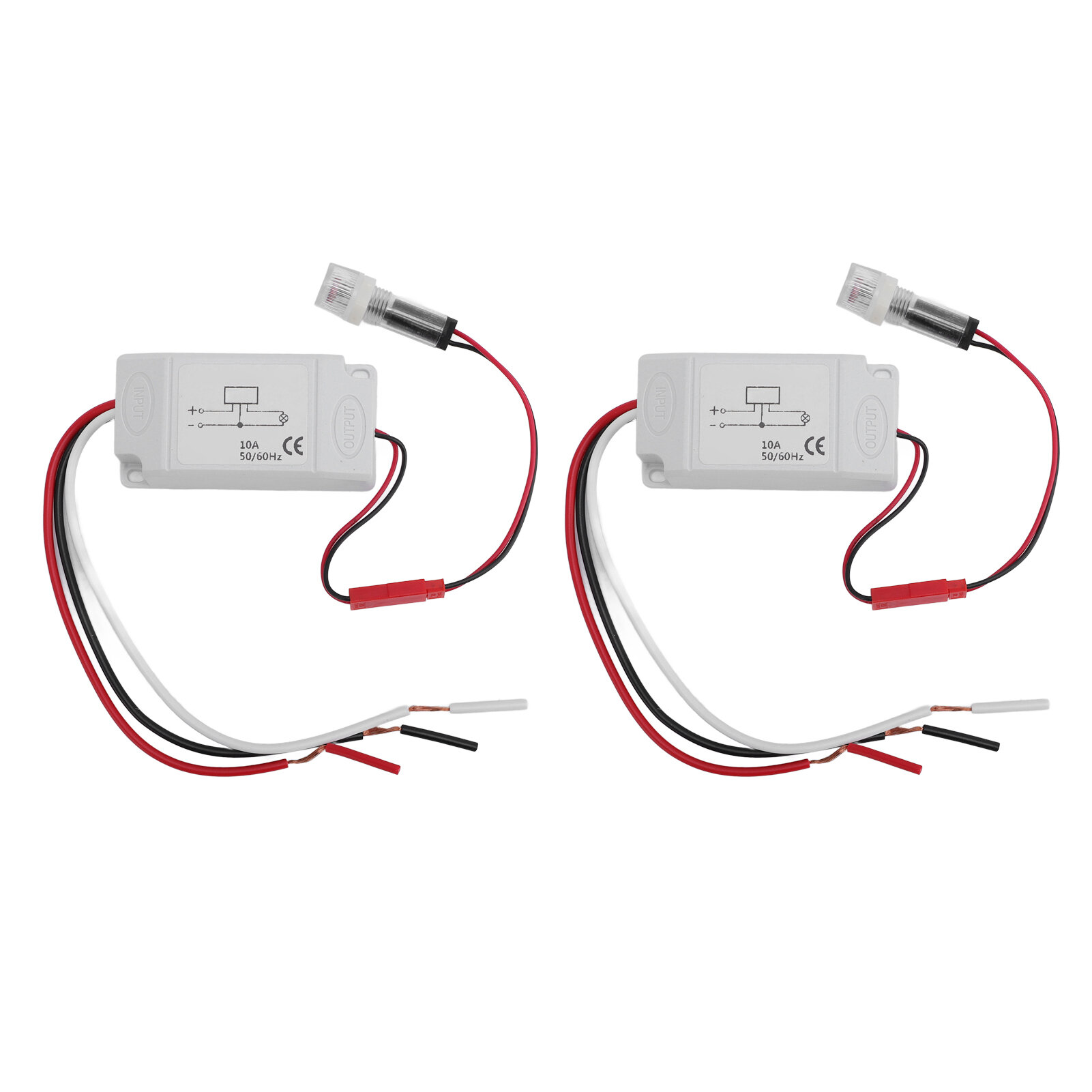 Фотореле с выносным датчиком, для ламп, DC24V, 2 шт