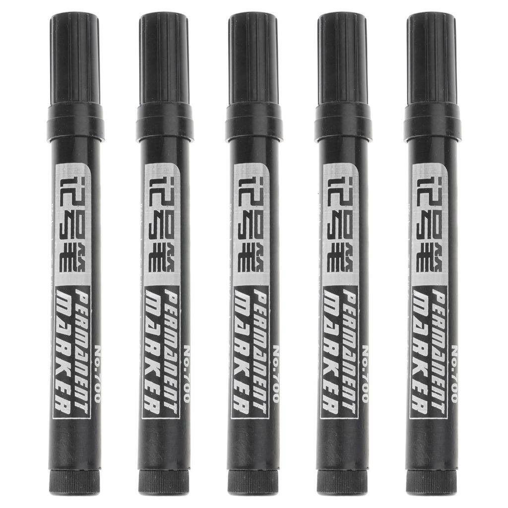 1/5/10 шт. Фломастер на масляной основе, перманентный маркер для металла, пластика, стекла