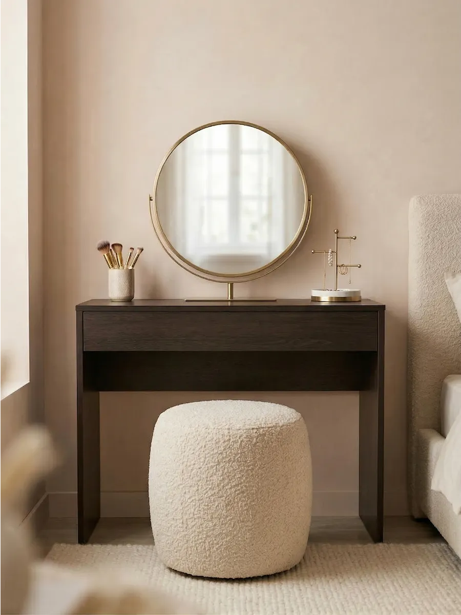 Туалетный столик с ящиком гримерный, для макияжа, столик в комнату, стол , письменный стол, компьютерный, прямоугольный