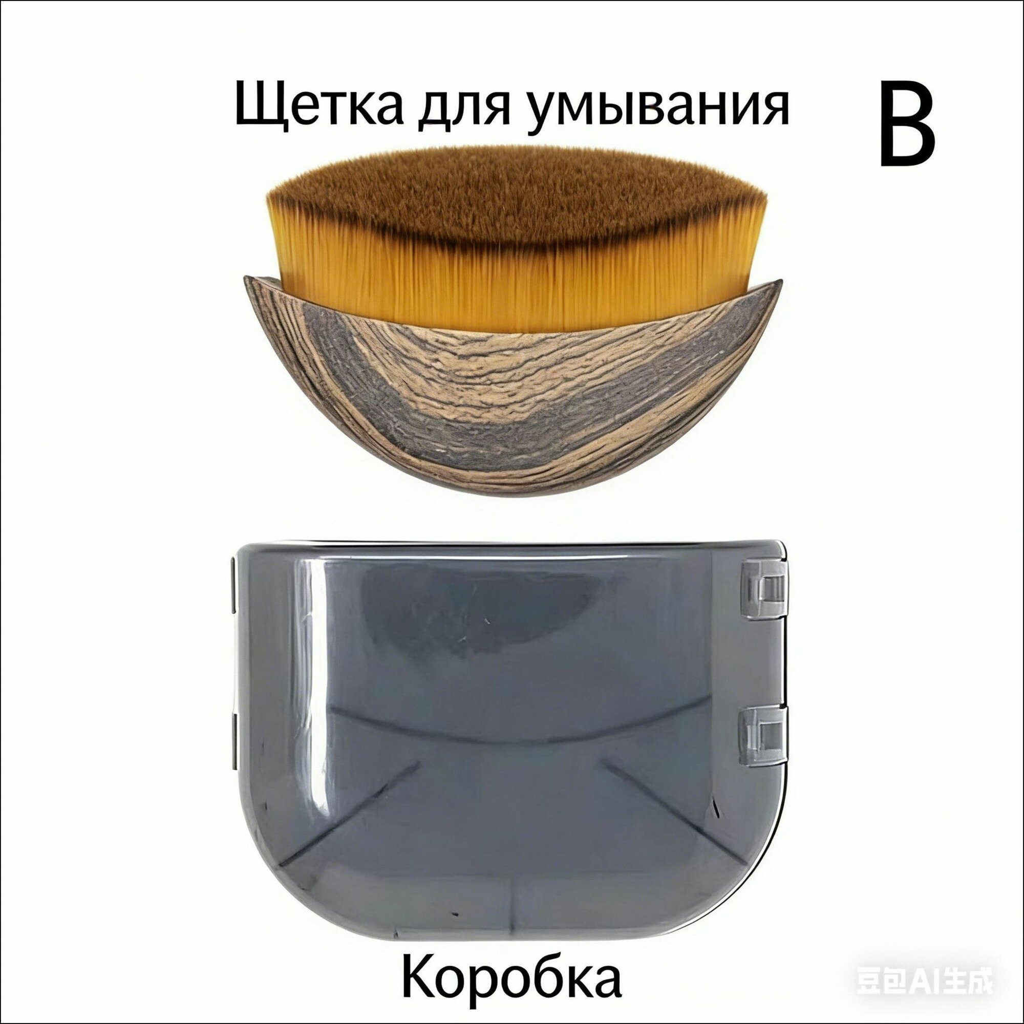 Массажер-щетка для контурирования лица, способствующий здоровому лимфодренажу