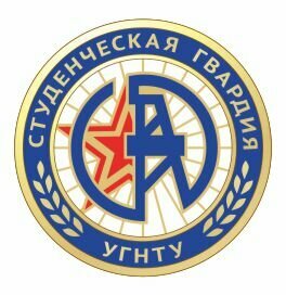 Знак нагрудный "Студенческая гвардия угнту" латунь