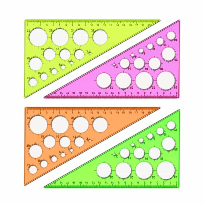 Треугольник СТАММ с окружностями 19х30 см, NEON Cristal (ТК110)