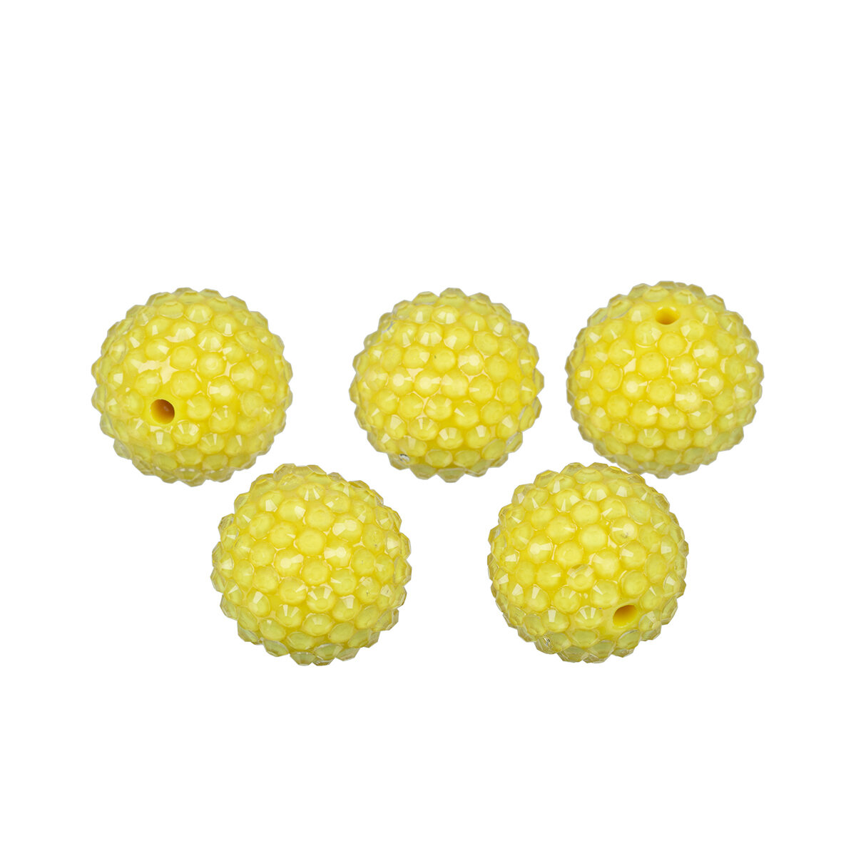 Бусина "Zlatka" пластик BWR-22 22 мм №09 желтый