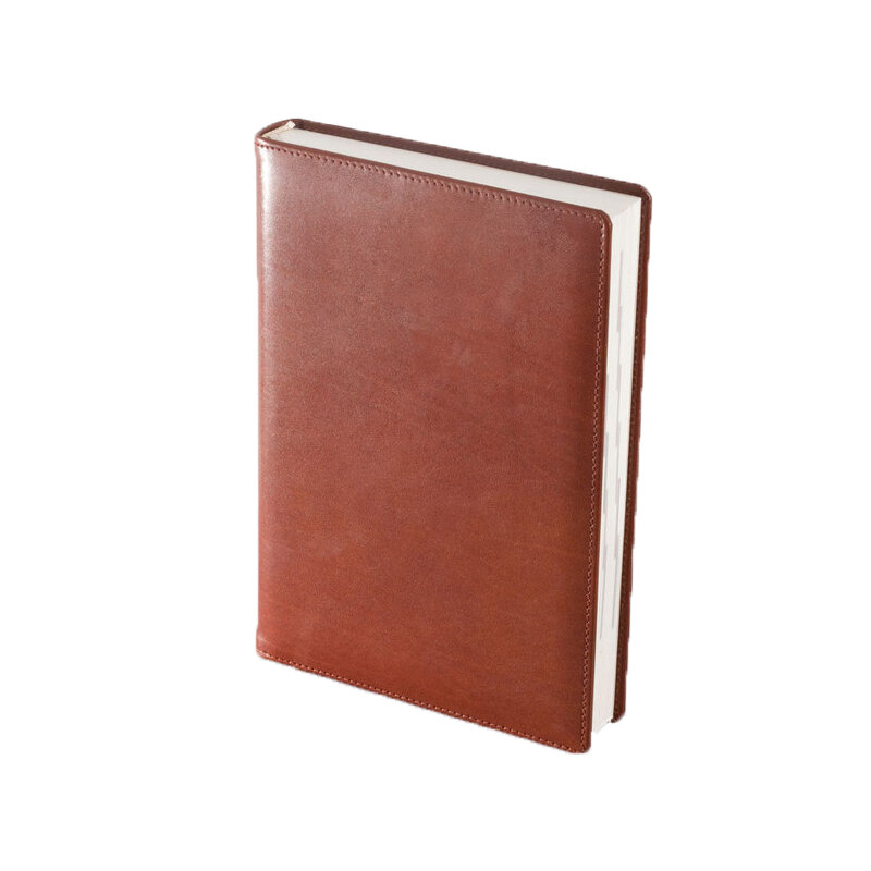 Ежедневник полудатированный Оптимум, Софт, экокожа, A5, коньяк, пр-во BRUNNEN (Германия)