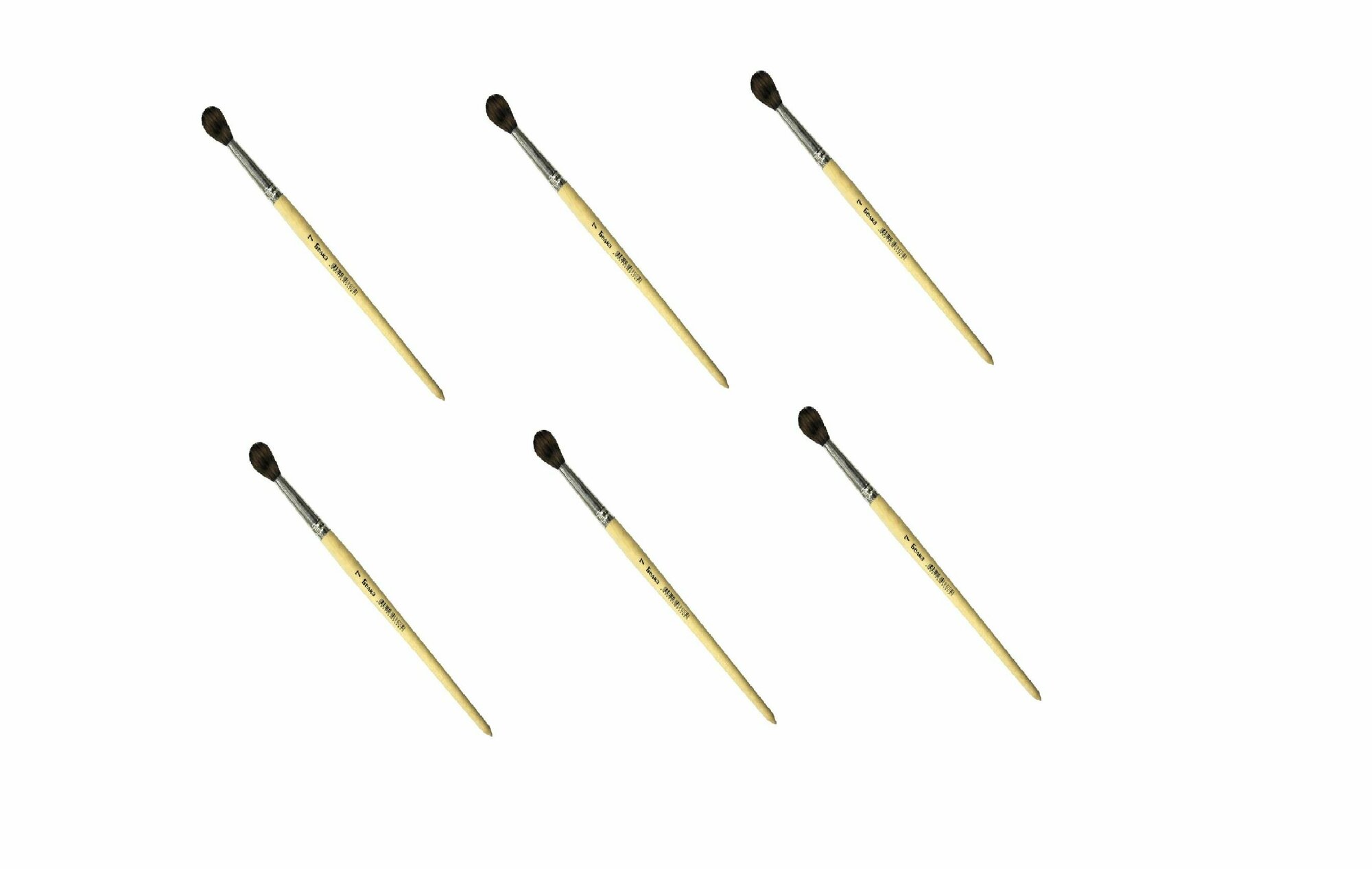 Schoolformat Кисть белка №7, круглая, 6 шт