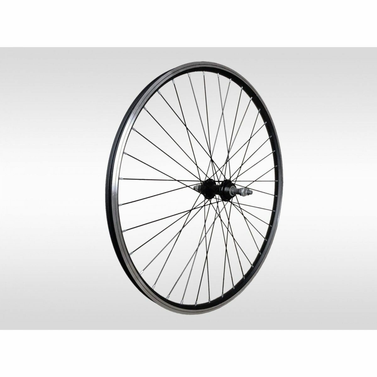 Колесо 24" заднее, гайки, трещотка, V-тормоз, промподшипники