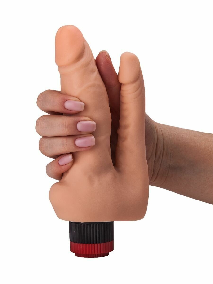 Вибратор анально-вагинальный Dual Vibe, телесный, ПВХ - 17 см.