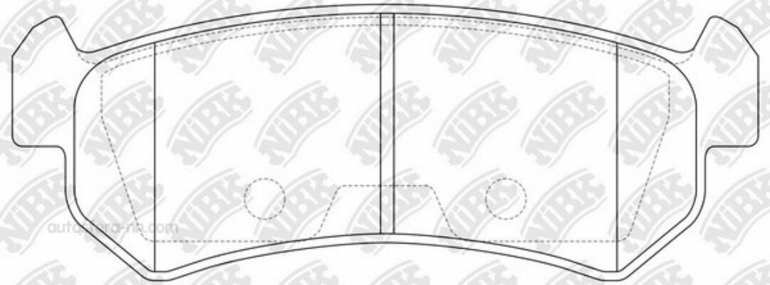 NIBK PN0376 Колодки тормозные дисковые NiBK PN0376 CHEVROLET: AVEO / KALOS седан (T250, T255) | LOVA; LACETTI (J