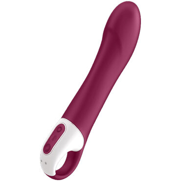 Satisfyer Big Heat, бордовый Вибратор с нагревом и управлением со смартфона