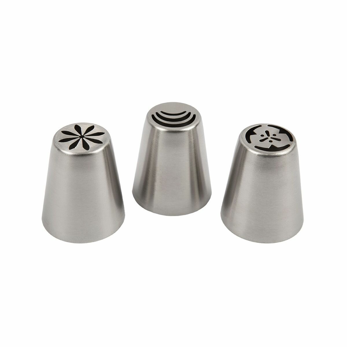 Набор кондитерских насадок "S-CHIEF" SHF-0118 металл, 4.2 см, 3 шт №04 металл