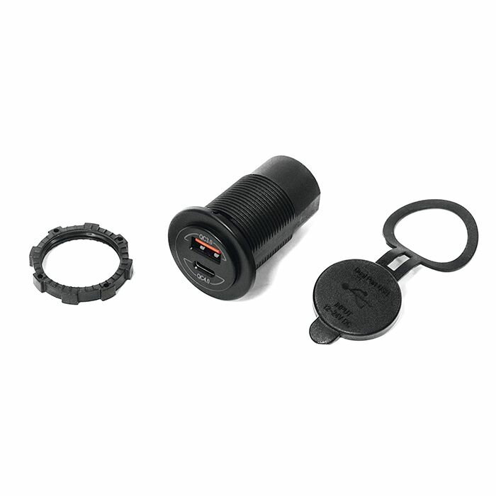 Панель с двойным USB Type-C разъемом SUNFINE (QC3.0, MAX:36W) (QC4.0, MAX:60W)