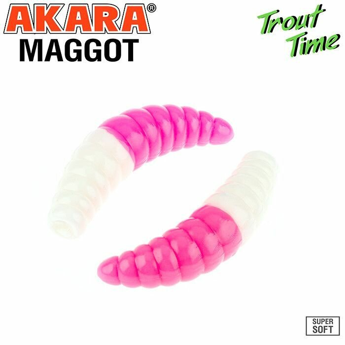 Силиконовая приманка Akara Trout time MAGGOT 1,6 Cheese 457 (10 шт)