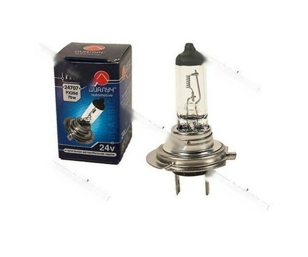 Лампа галоген 24V H7 70W PX26D Диалуч – для коммерческого транспорта