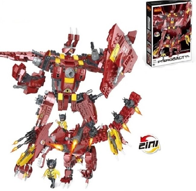 Конструктор COGO "Птеродактиль" 2-в-1, 585 деталей