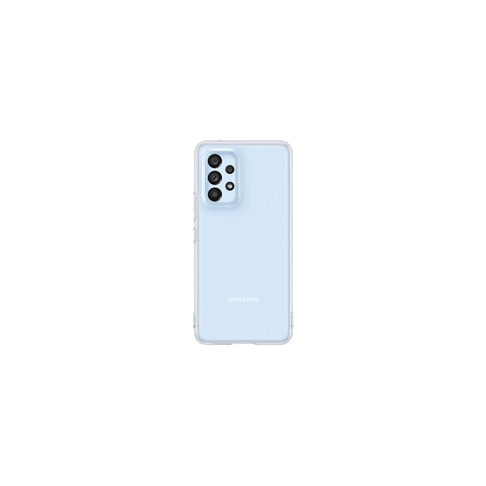 Чехол-накладка Samsung Galaxy A53 5G Soft Clear Cover Прозрачный, EF-QA536TTEGRU