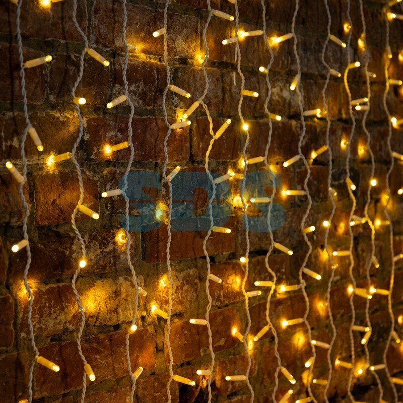 Neon-Night Гирлянда светодиодная Занавес 2х3м 600 LED теплый белый белый ПВХ IP65 эффект мерцания 230В нужен блок 303-500-1