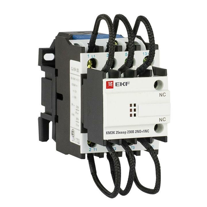 Контактор для конденсатора кмэк 25квар 230В 2NО+1NC PROxima EKF ctrk-s-63-25-230