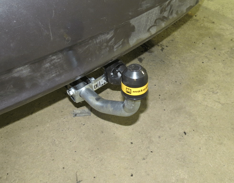 Фаркоп Motodor Hyundai Solaris 2010 - 2017, Kia Rio 2011 - 2017 (оцинк. Шар) арт.90910-A