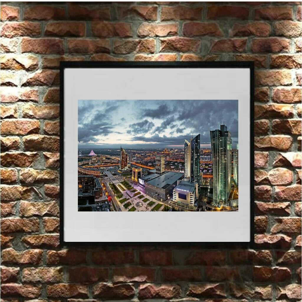 Постер "City №4" Cool Eshe из коллекции "Города", плакат А4 (29,7 х 21 см) для интерьера