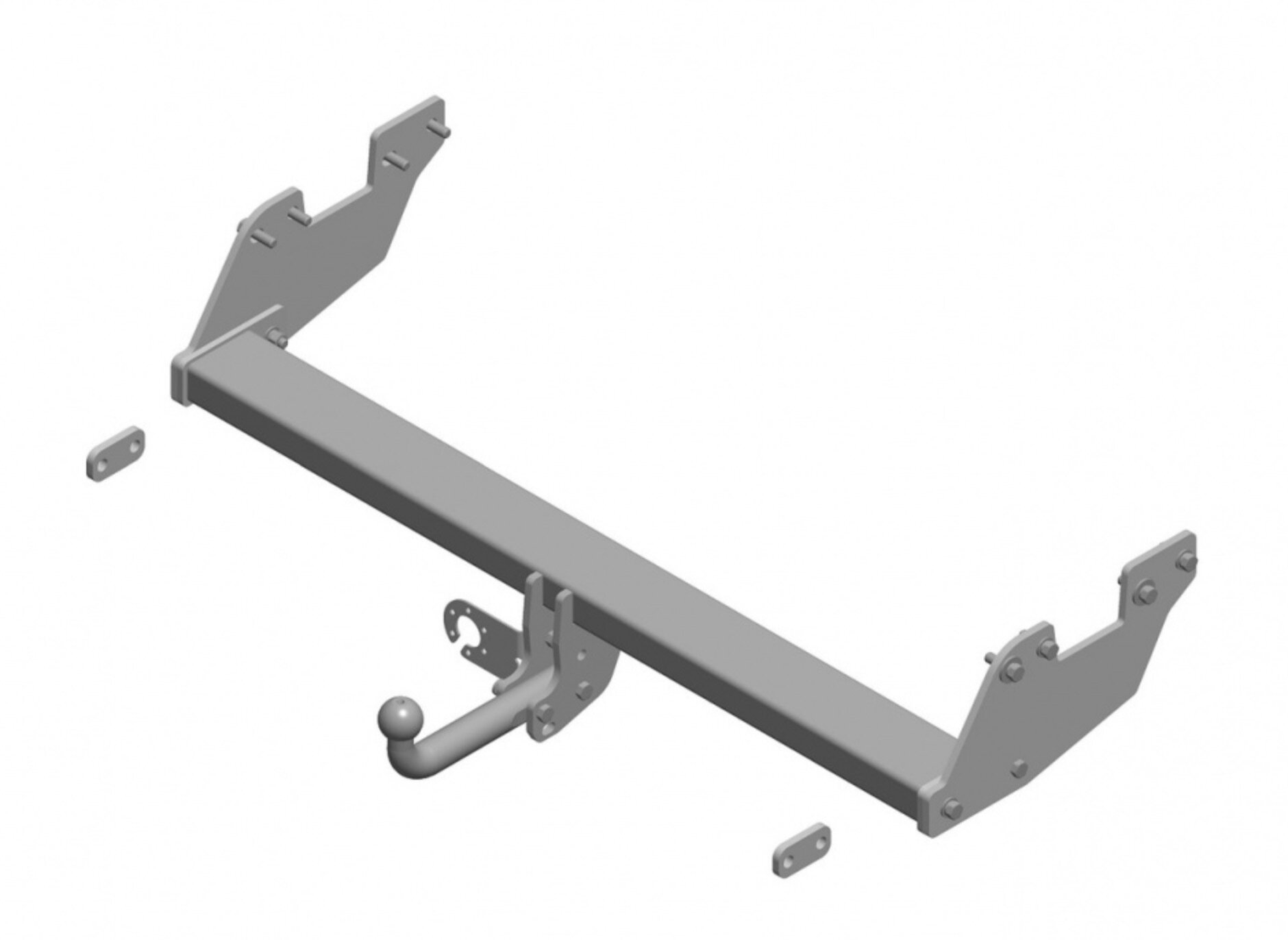 Фаркоп AvtoS для TOYOTA HILUX (2015-) с универсальной электрикой Smart(блок) и сертификатом в комплекте, арт.(TY 40+smart)