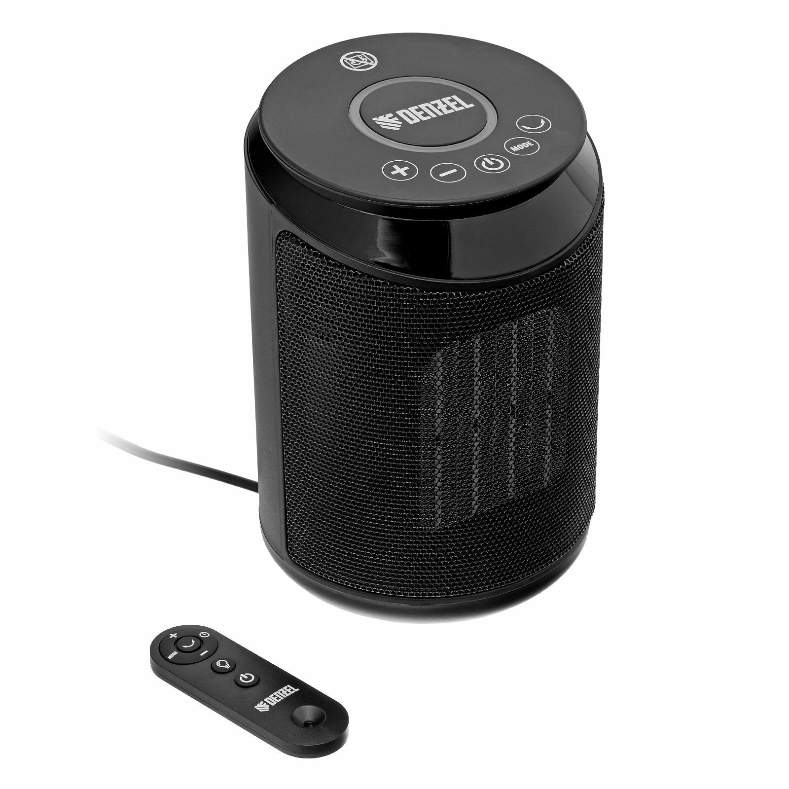 Тепловентилятор керамический DTFC-2000X, 2 кВт, wi-fi, пульт, динамик, вращение, 3 реж. Denzel 96426