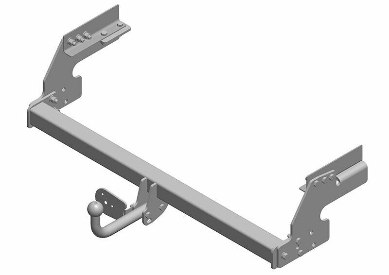 Фаркоп AvtoS для NISSAN NP 300 PICK-UP (2008) с универсальной электрикой и сертификатом в комплекте, арт.(NS 22+electr)