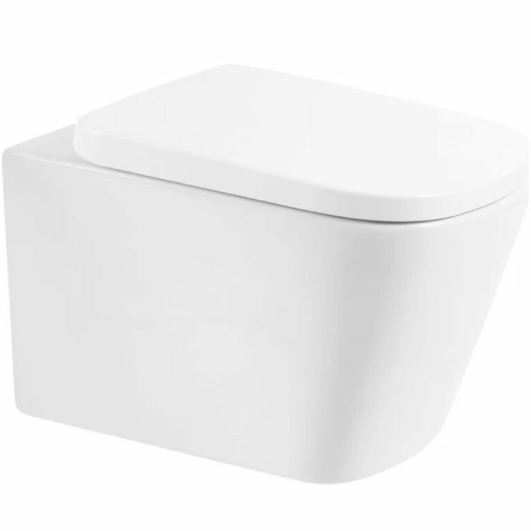 Чаша подвесного унитаза безободкового BelBagno Albano с креплением, P-trap BB120CHR
