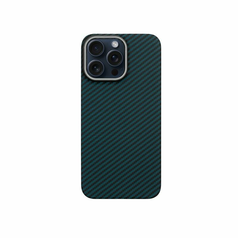 Чехол Kevlar для iPhone 15 Pro Max, синий