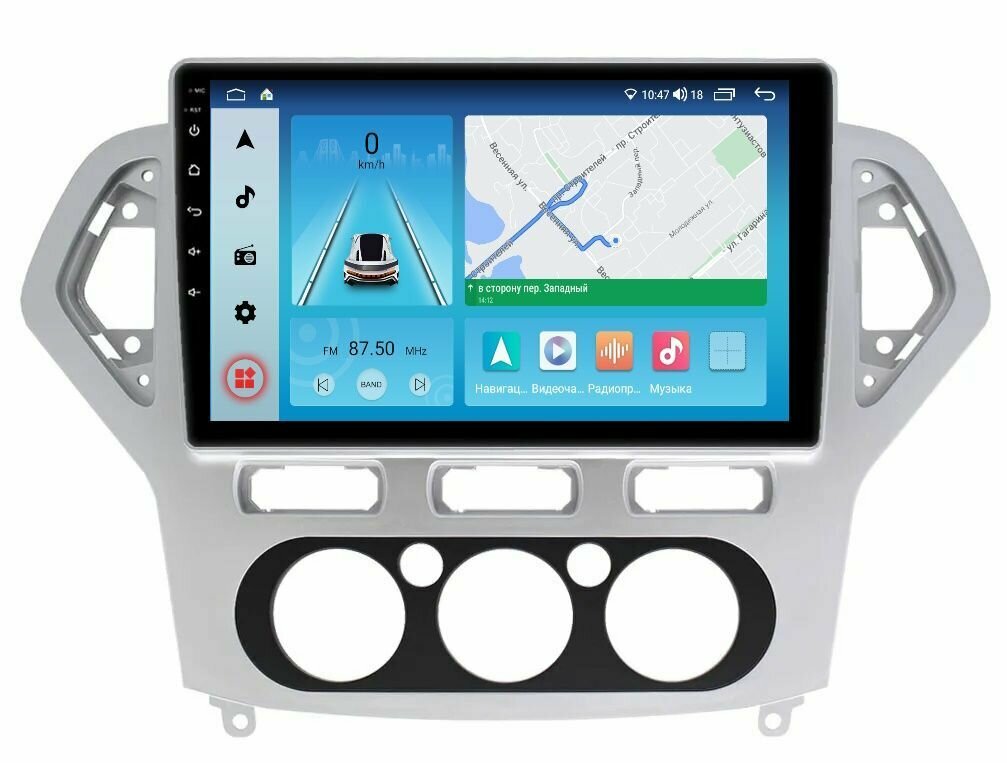 Магнитола Epic T18Ford Mondeo 4 2007-2010 - Android 12 - Процессор 8 ядерный - Память 4+64Gb - Carplay - DSP 36 полос - 4G(Sim)